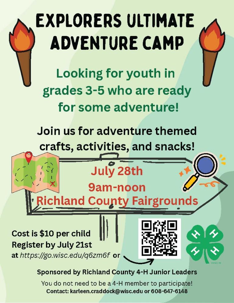 Explorers Ultimate Adventure Camp! – Extension Richland County