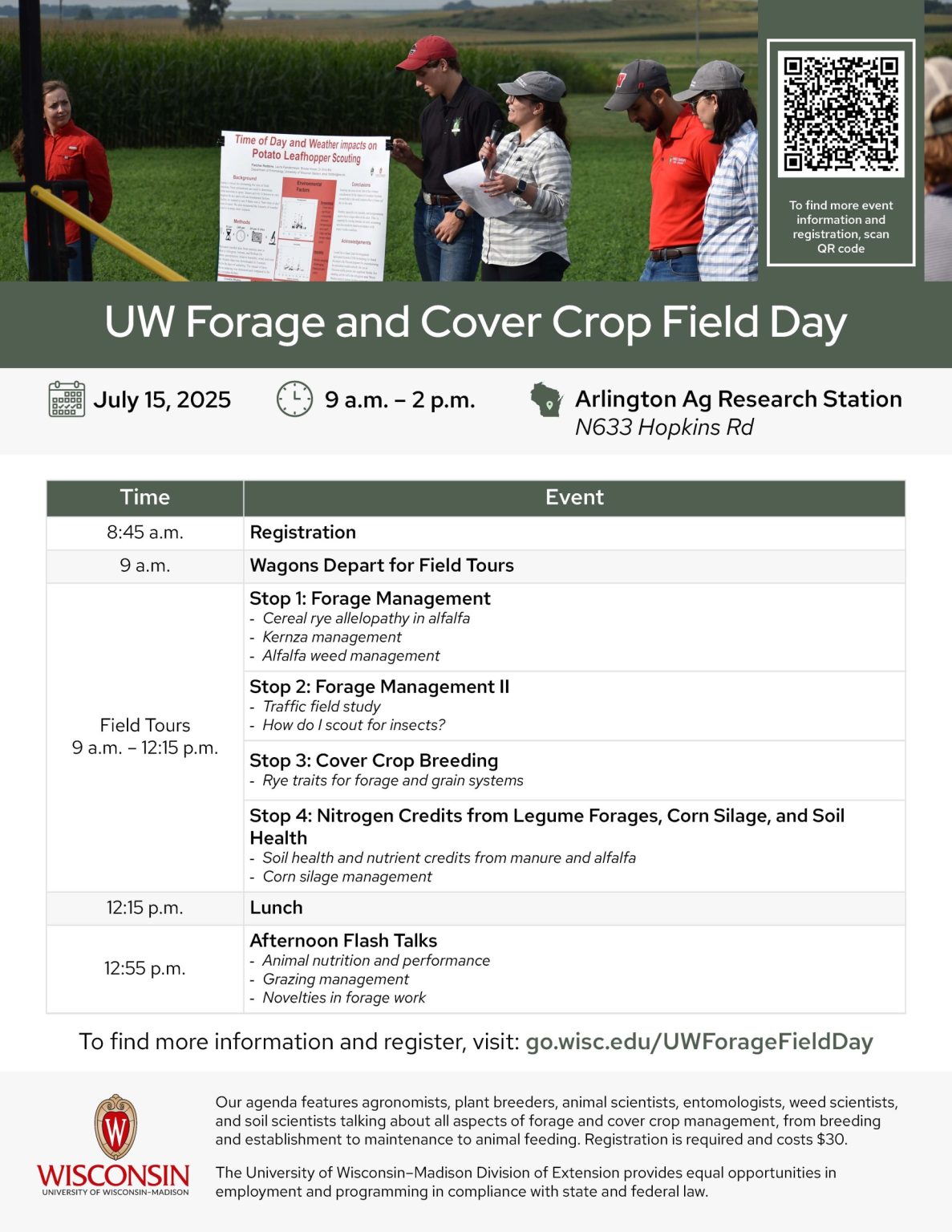 UW Forage & Cover Crop Field Day 2025 – Extension Richland County
