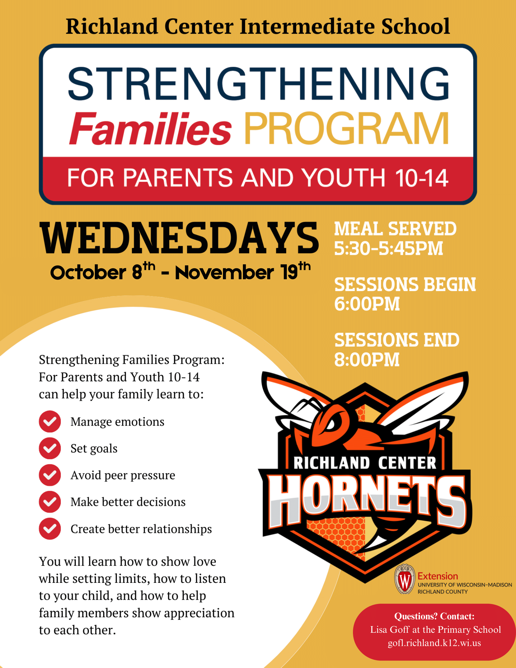 Strengthening Families Program – Extension Richland County