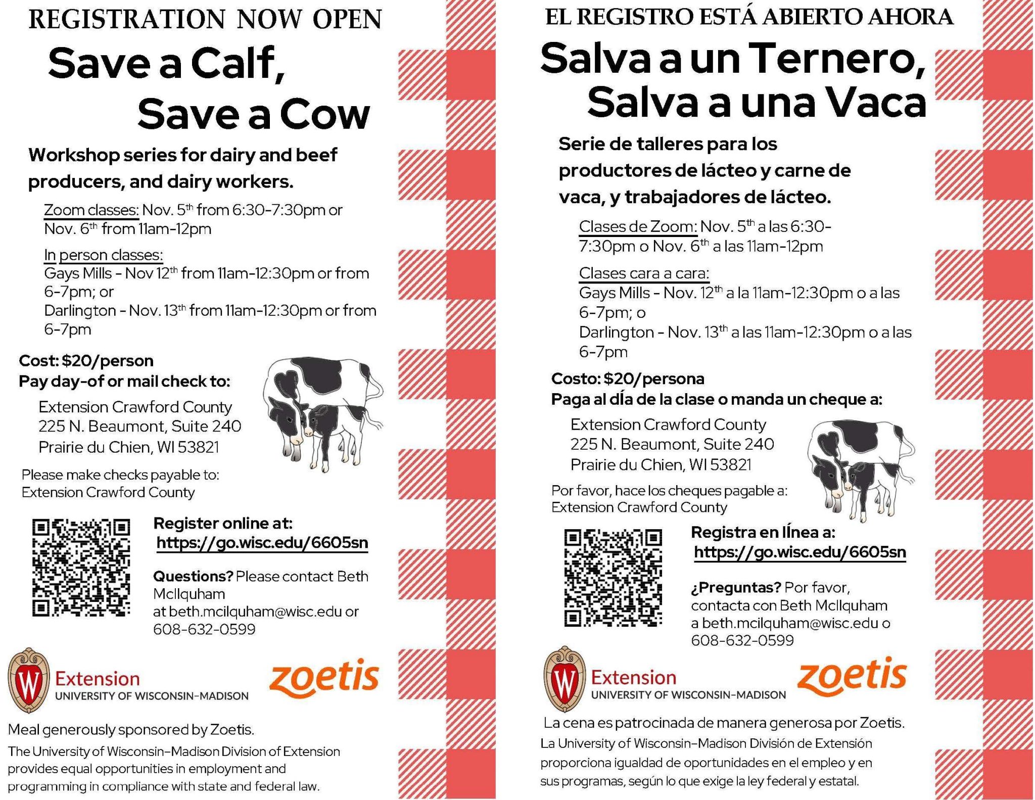 Save A Calf, Save A Cow Workshop series – Extension Richland County